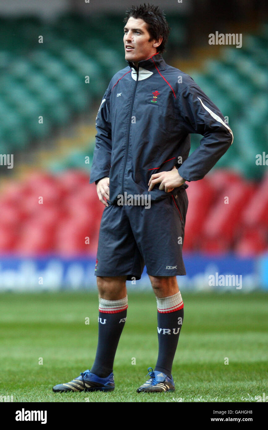 Rugby Union - Wales Captains Run - Millennium Stadium Stock Photo - Alamy