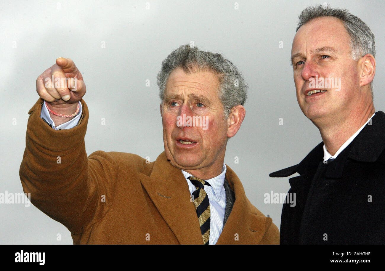 The Prince of Wales speaks with Burnley Council's Chief Executive Steve ...