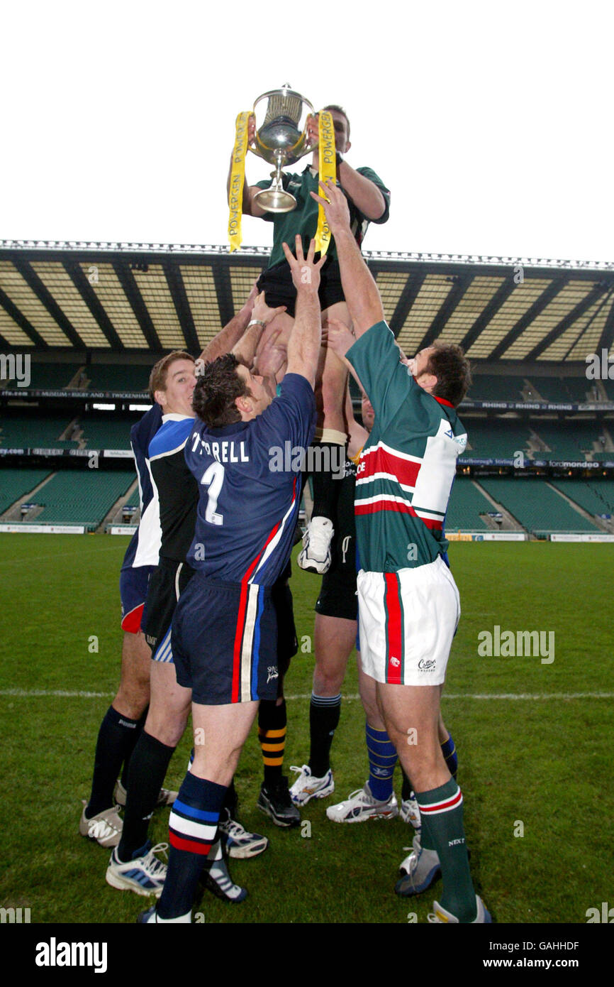Holders of the Powergen Trophy London Irish represented by Ryan ...