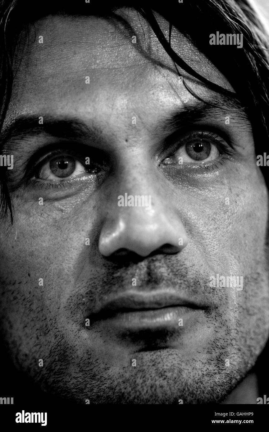 Paolo maldini champions league Black and White Stock Photos & Images ...