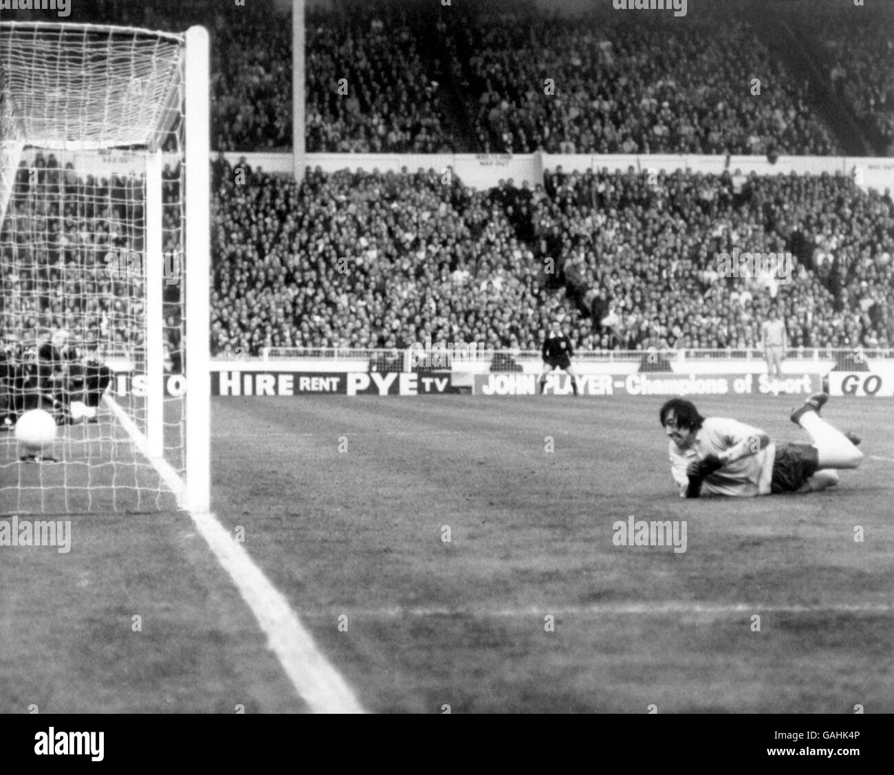 First goal net Black and White Stock Photos & Images - Alamy