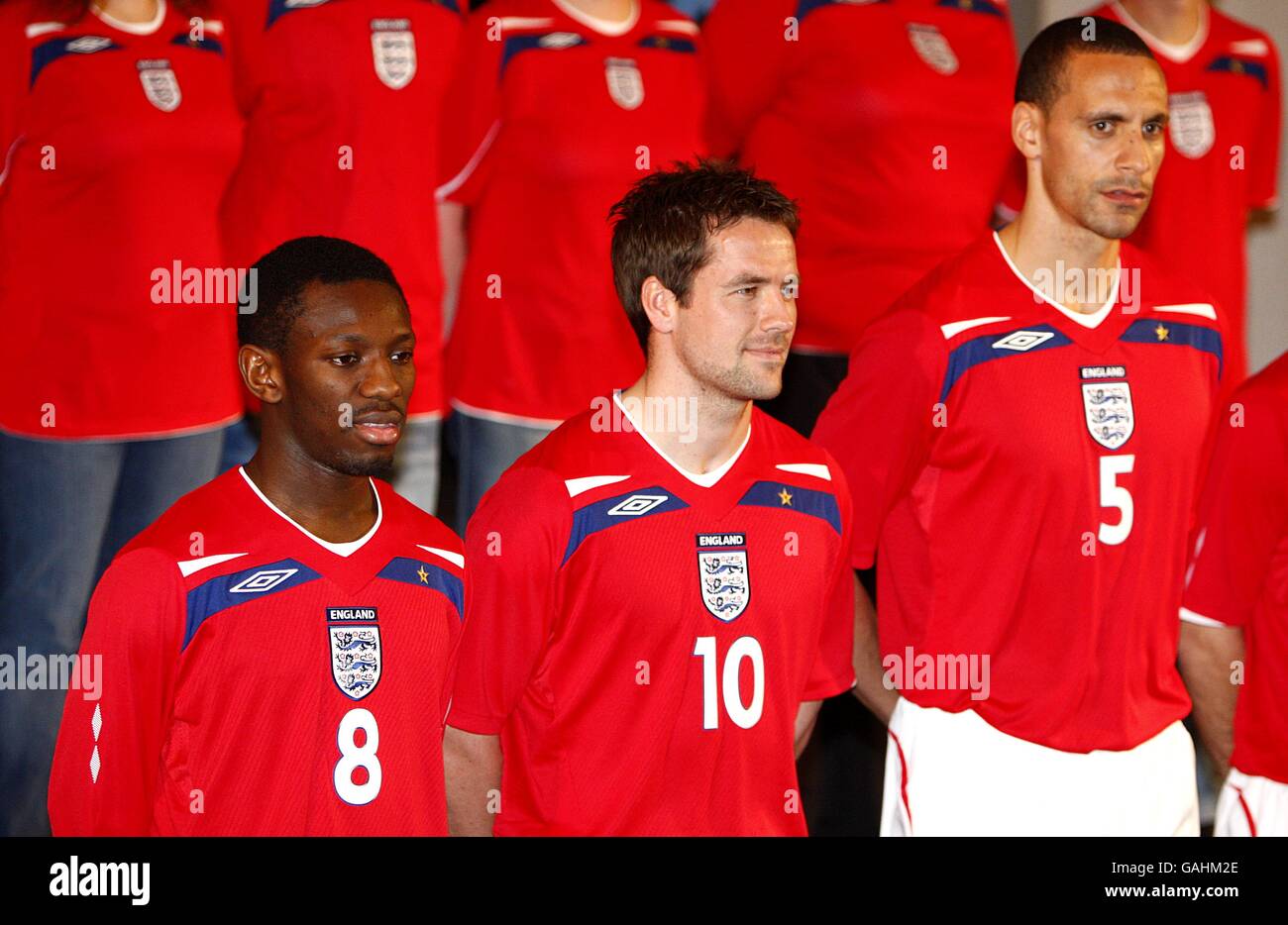 Soccer - England Kit Launch - The Grove Hotel. England players Shaun ...