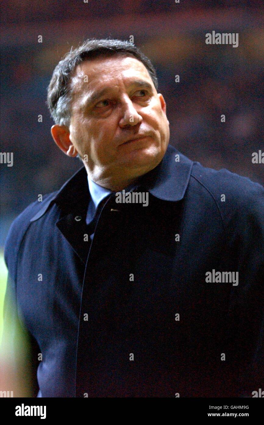 Aston Villa's manager Graham Taylor leaves the pitch following his ...