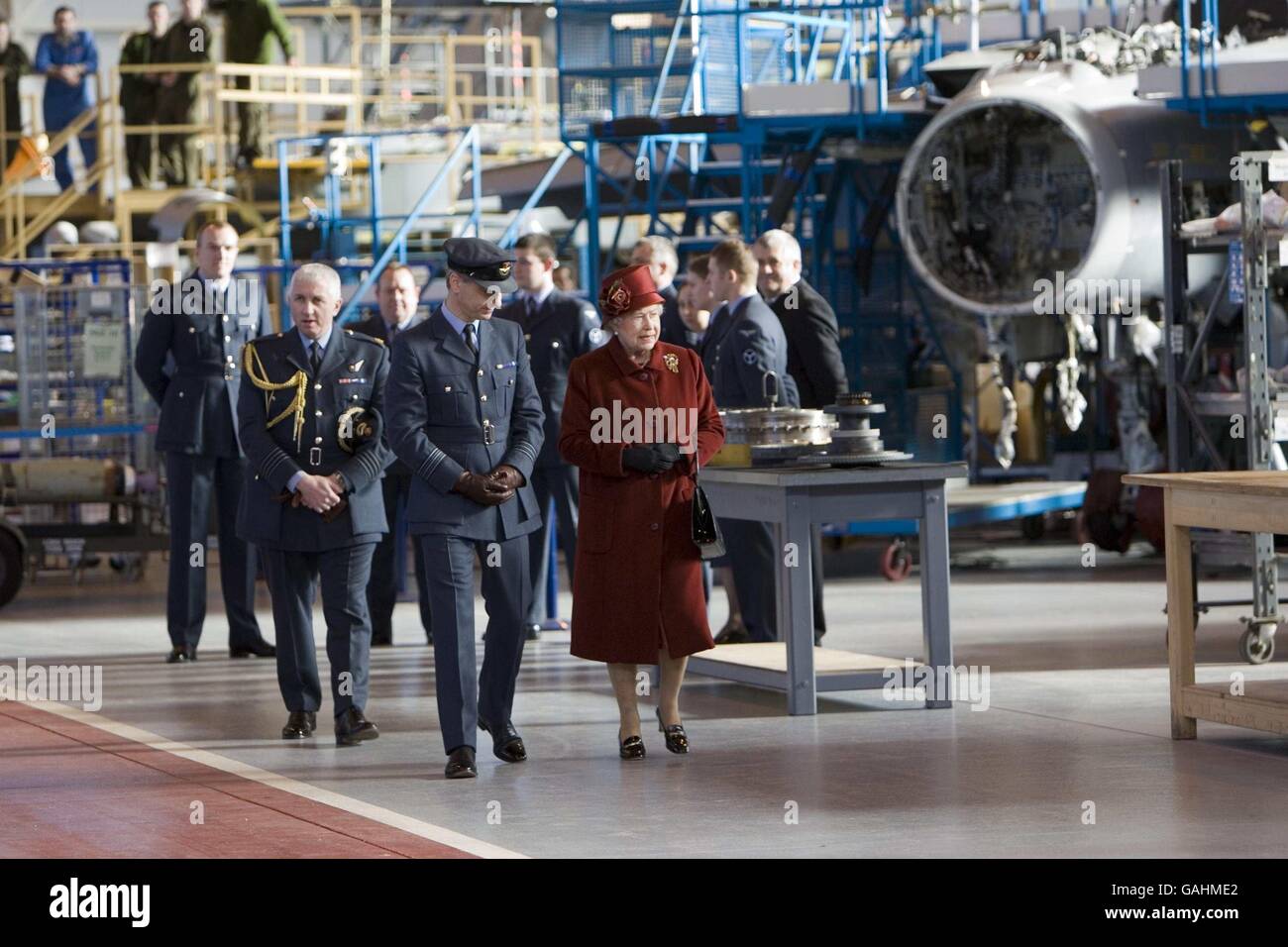 The Queen visits RAF Marham Stock Photo - Alamy