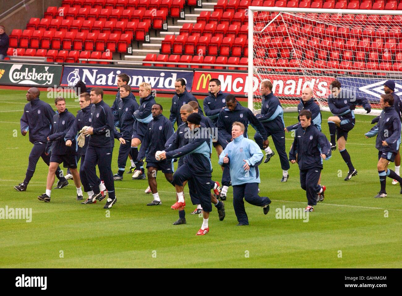 England Football Training Stock Photo - Alamy