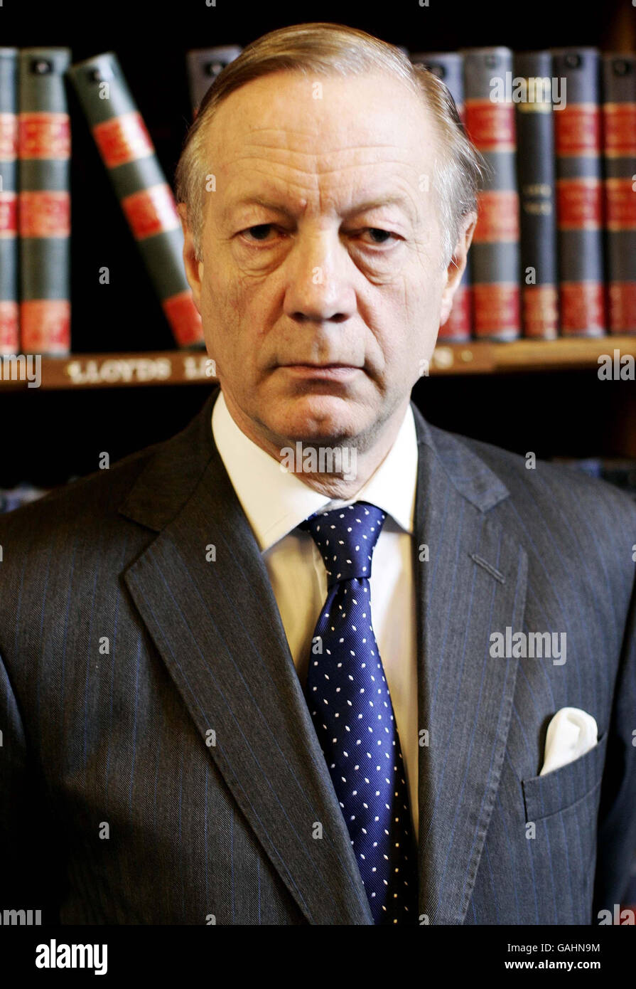 Mr Justice Bennett in the Library of the Royal Courts of Justice in ...