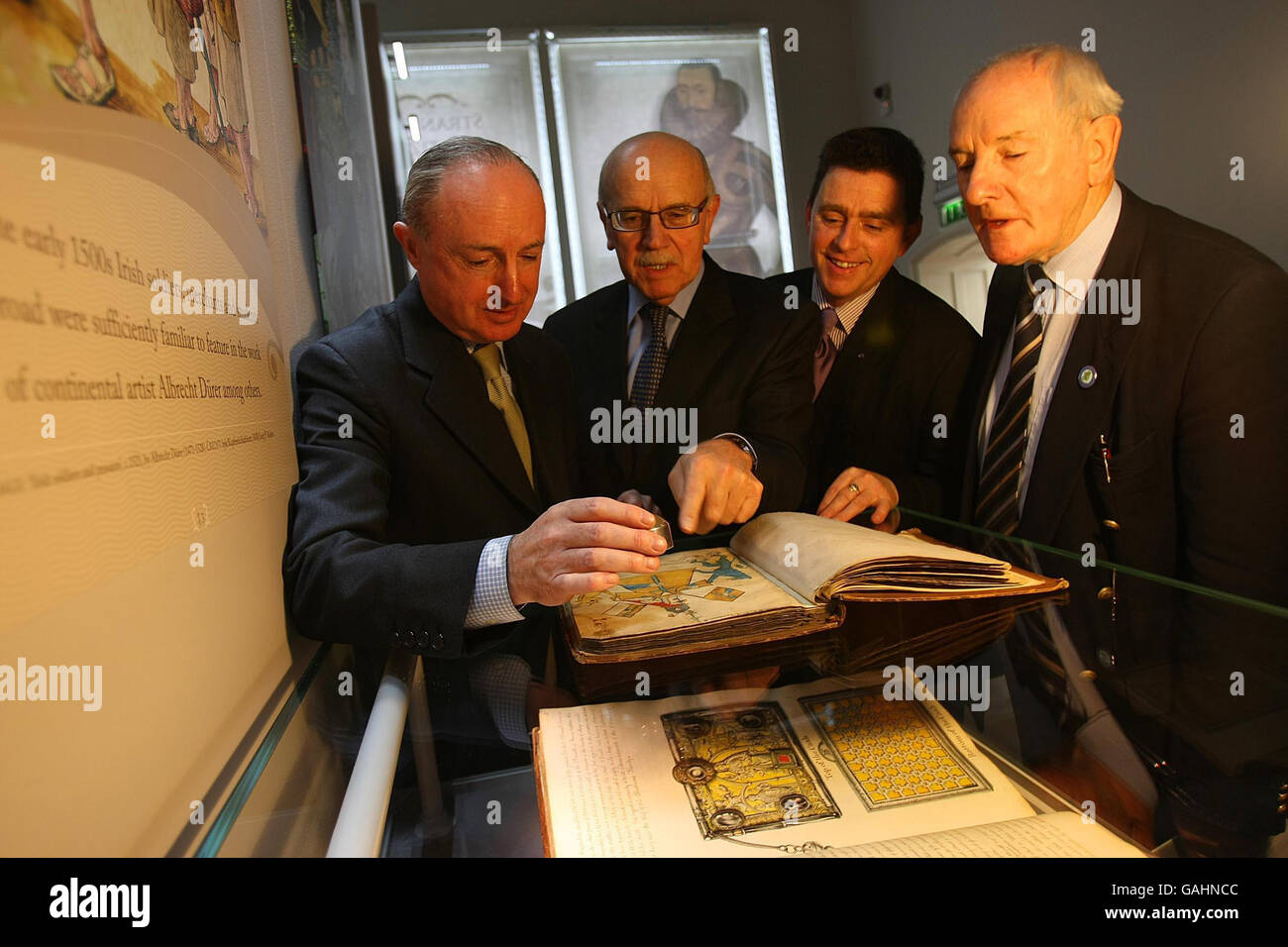 (left to right) Fearghus MacGiolla Easpai Chief Herald of Ireland ...