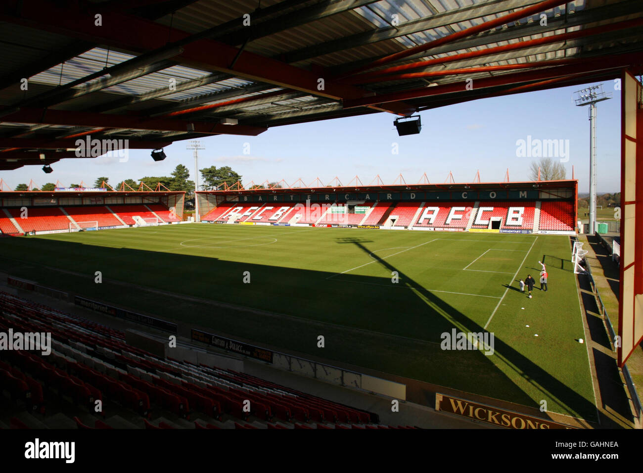 Soccer - General View of Dean Court Ground Stock Photo - Alamy