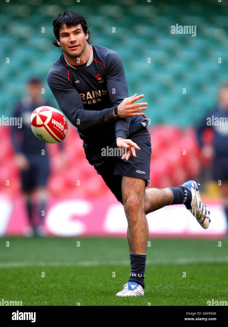 Rugby Union - Wales Captains Run - Millennium Stadium Stock Photo - Alamy