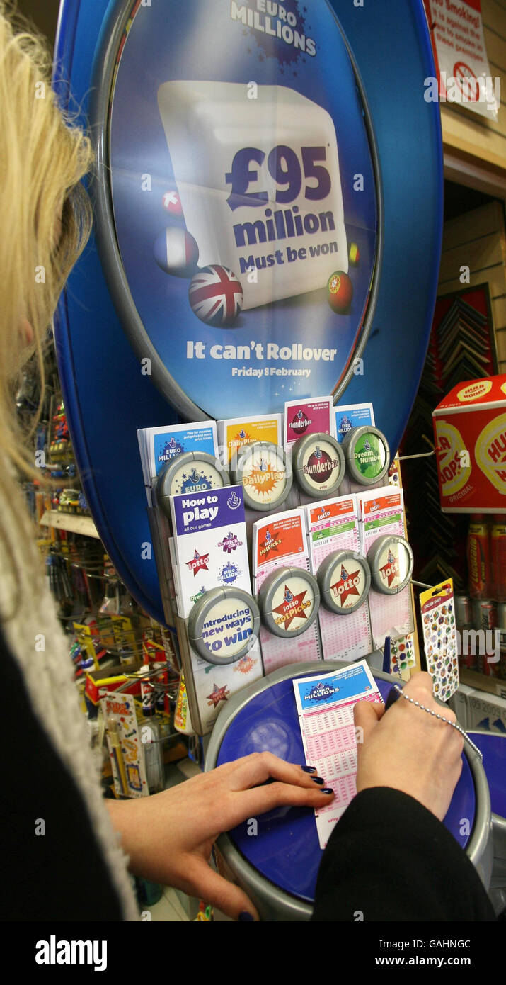 Euro Millions 95million draw Stock Photo - Alamy