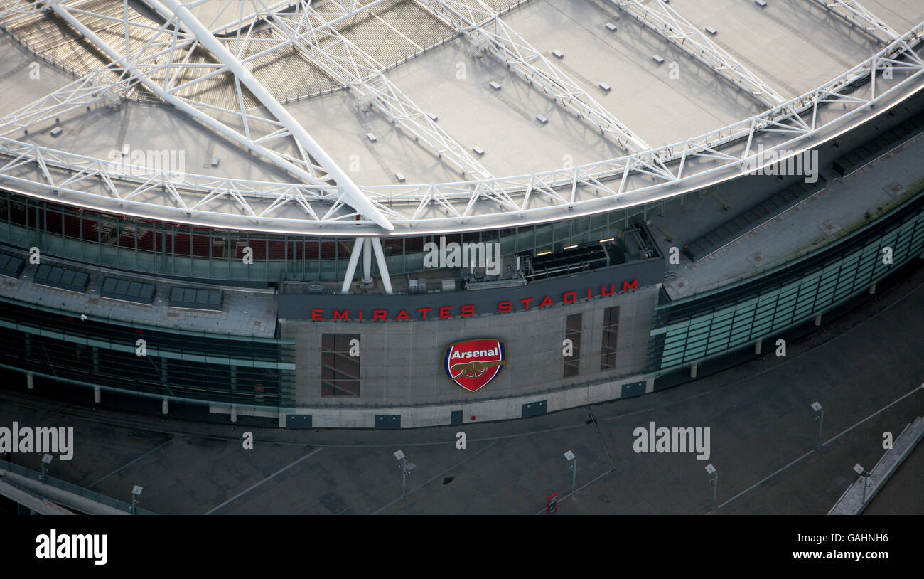 Aerial view of the Emirates Stadium Stock Photo - Alamy