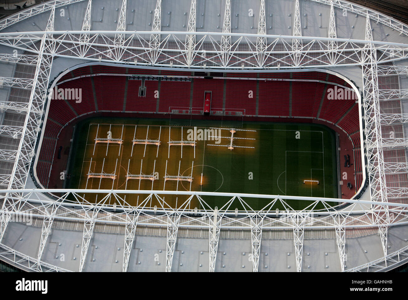 Aerial view of the Emirates Stadium. An aerial view of the Emirates ...