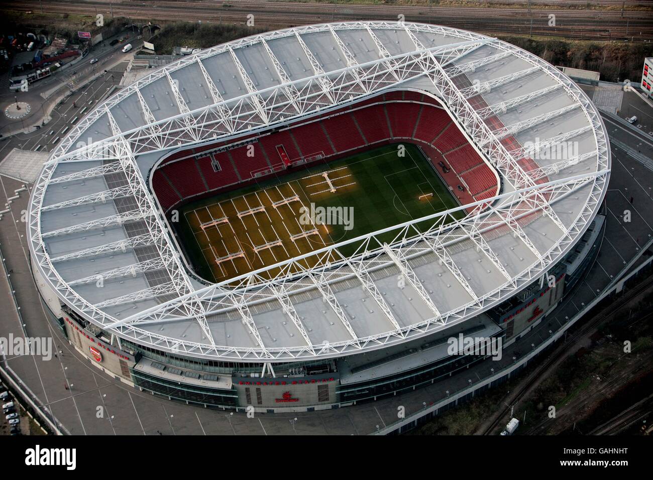 An Aerial View Of The Emirates Stadium Stock Photos & An Aerial View Of ...