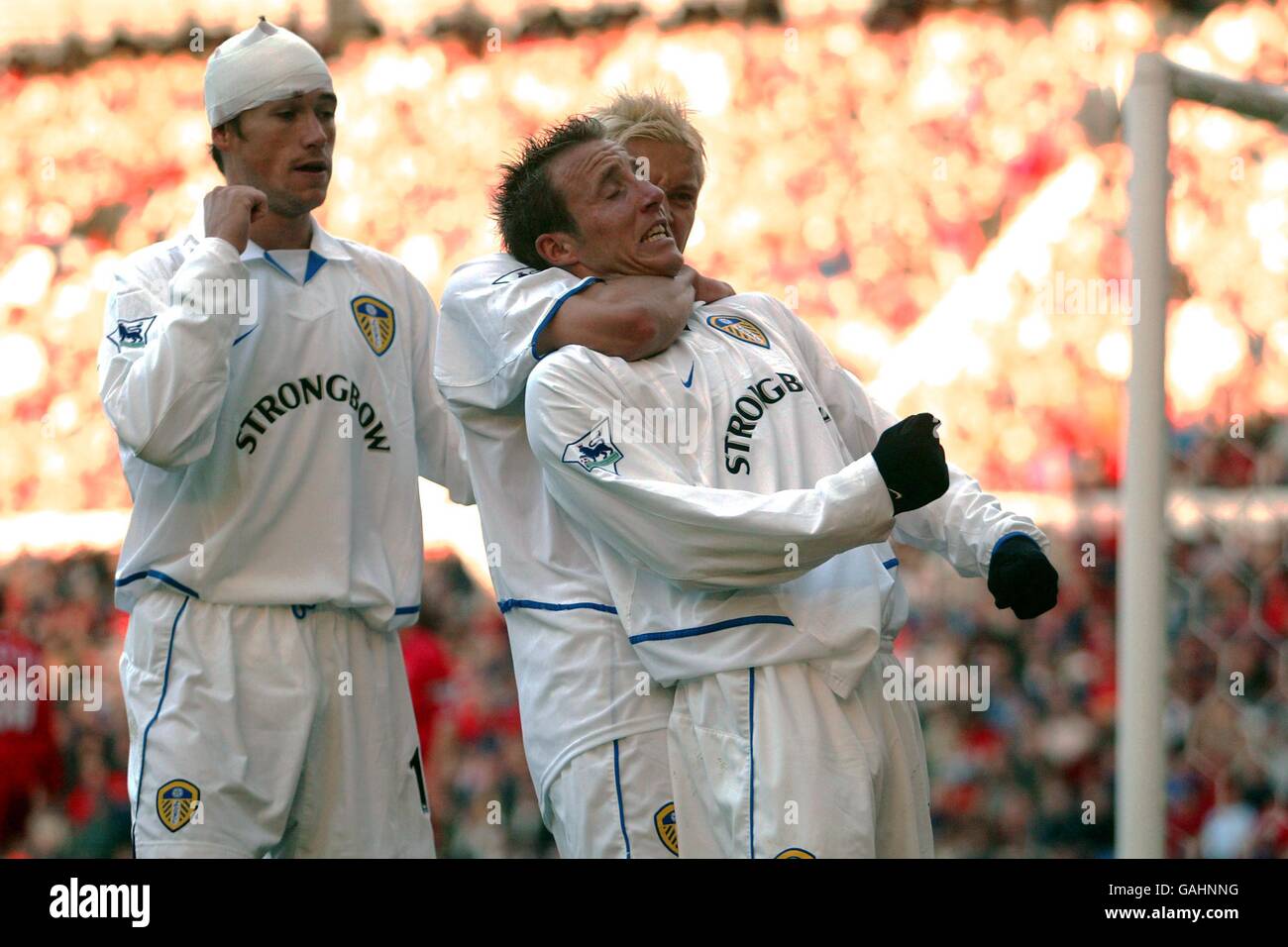 Celebrates scoring leeds second goal fa hi-res stock photography and ...
