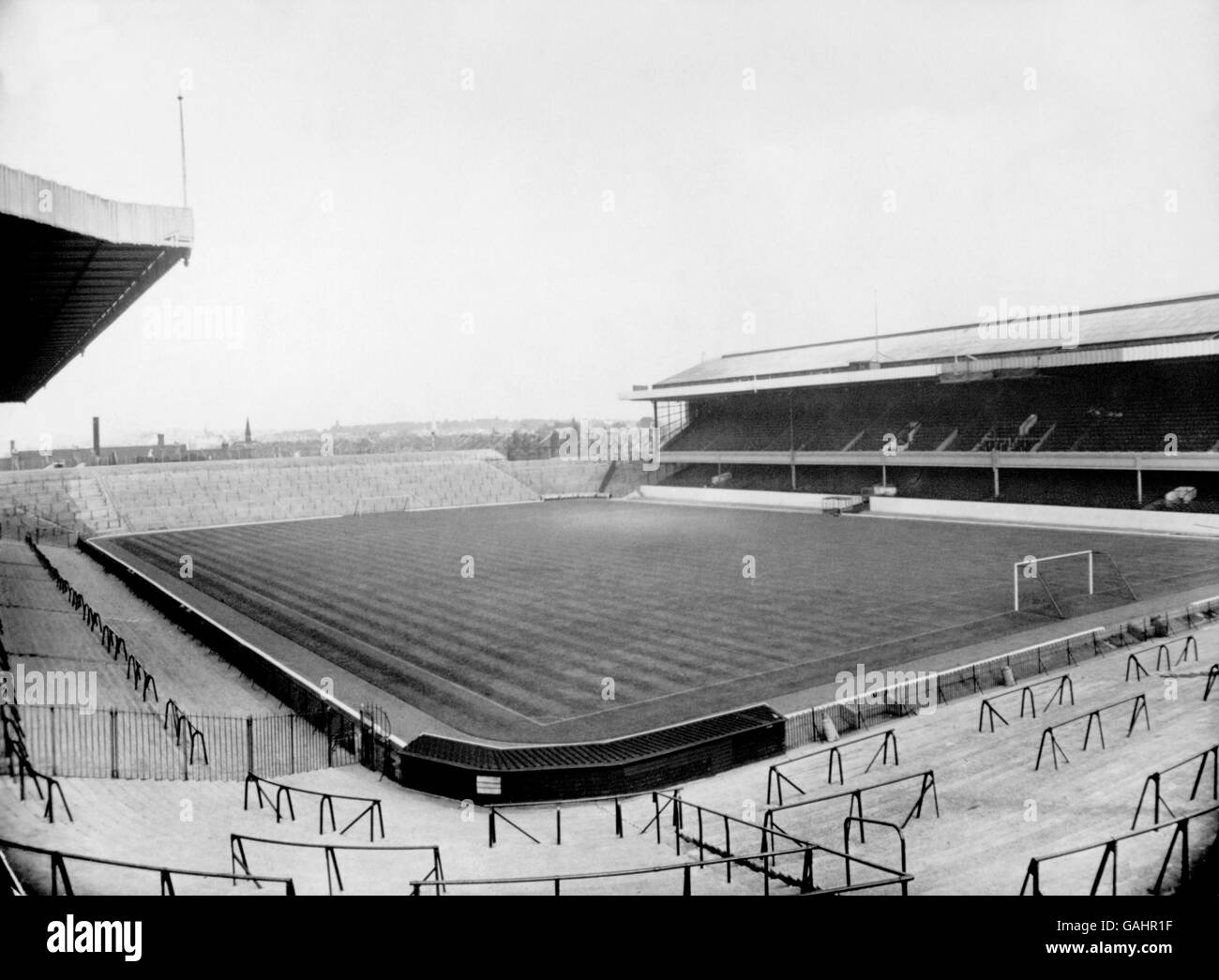 Football general view ground Black and White Stock Photos & Images - Alamy
