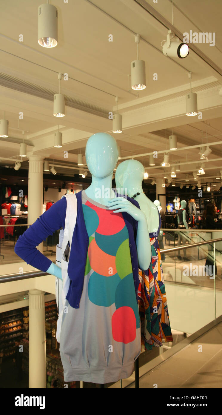 Inside the new H&M flagship store in Regent Street, London which opened ...
