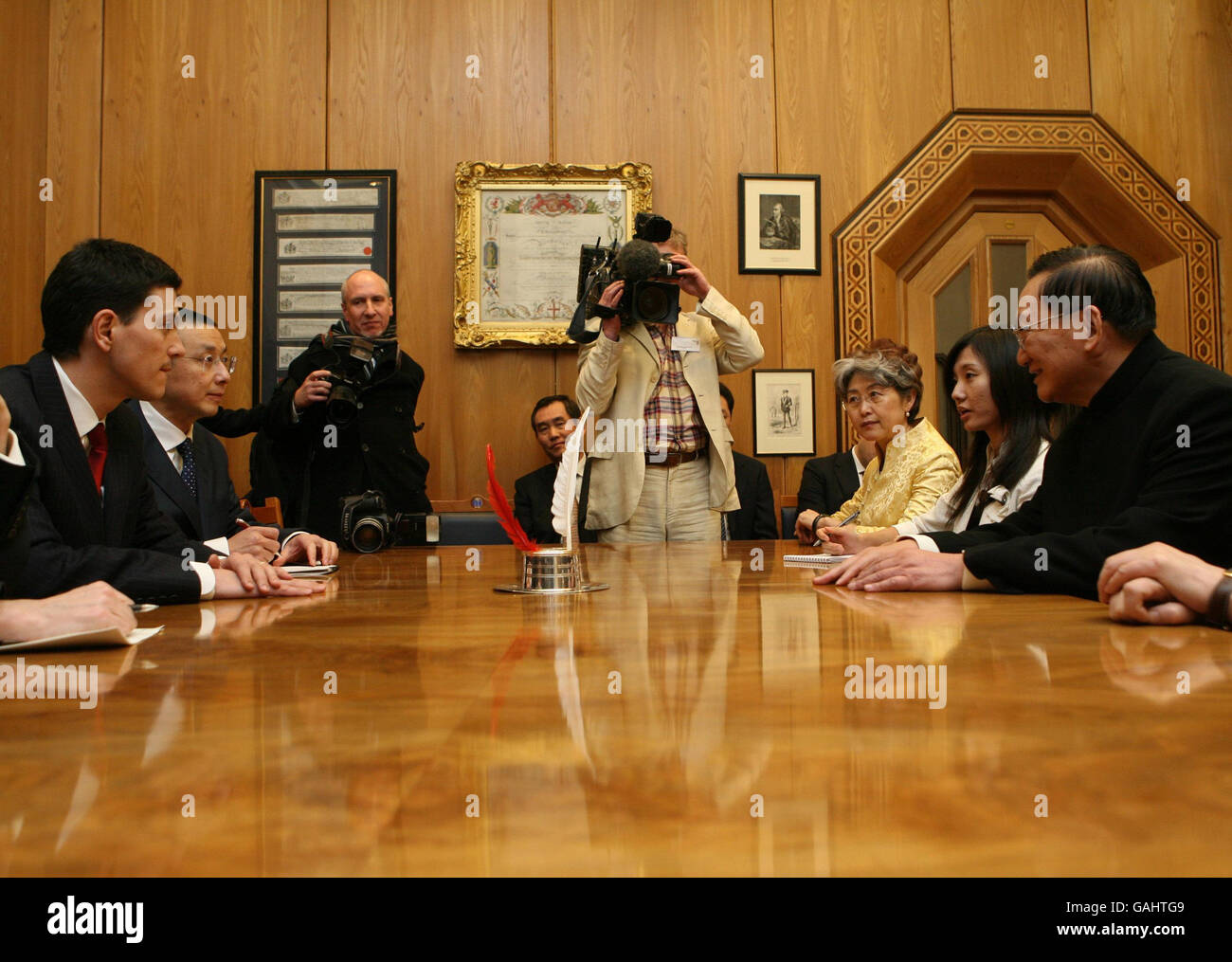 State Councillor of China Tang Jiaxuan (right) and the Foreign ...