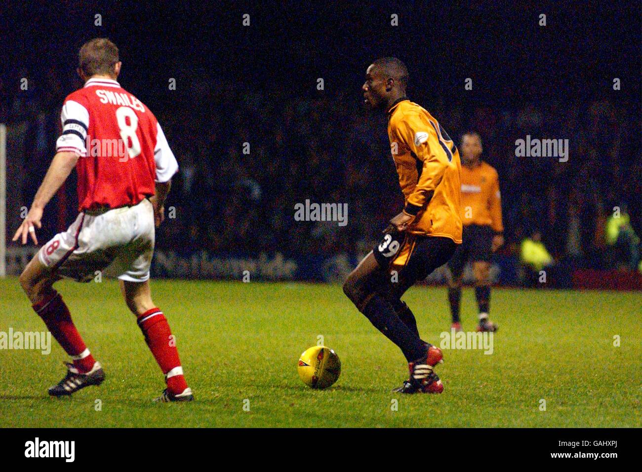 Wolverhampton wanderers carlton cole takes on rotherham uniteds chris ...