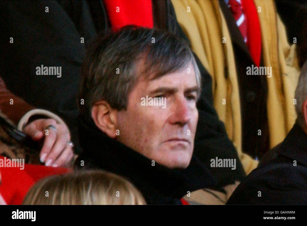 Manchester United's Chairman Martin Edwards watches the action Stock ...