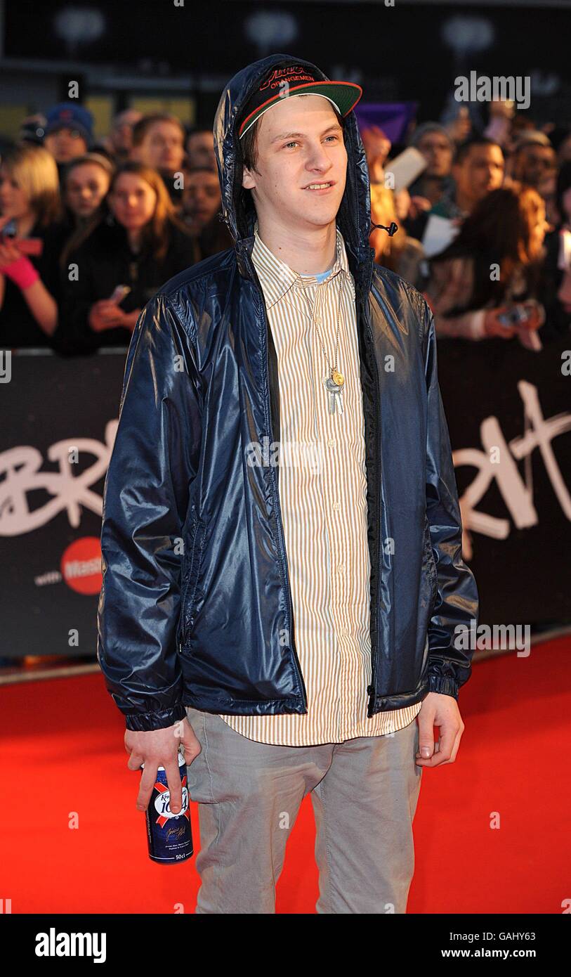 Jamie t arrives brit awards hi-res stock photography and images - Alamy