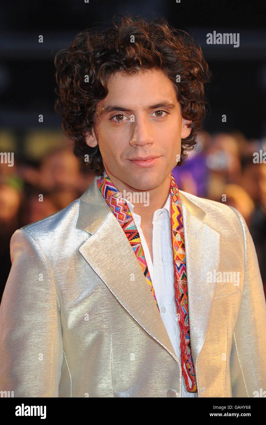 Mika arrives for the brit awards 2008 hi-res stock photography and ...