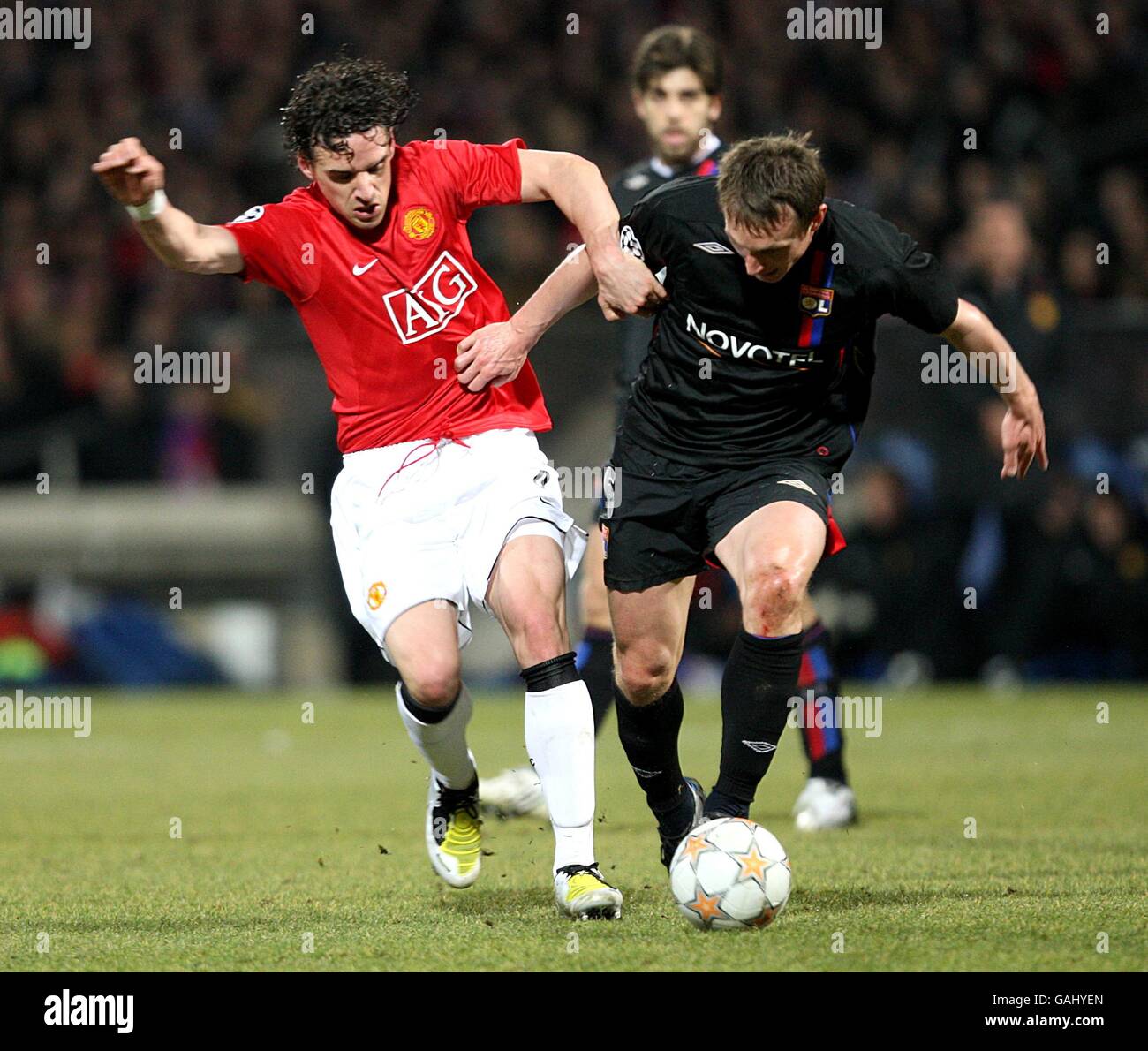 Uefa champions league olympique lyonnais v manchester united hi-res ...