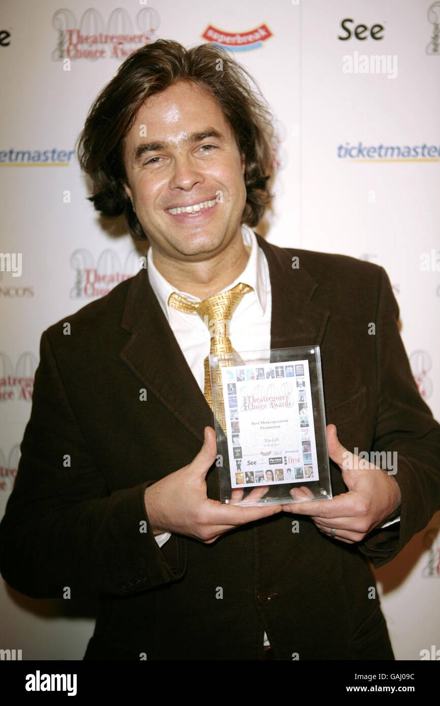 Rupert goold with his award for best shakespearean production hi-res ...