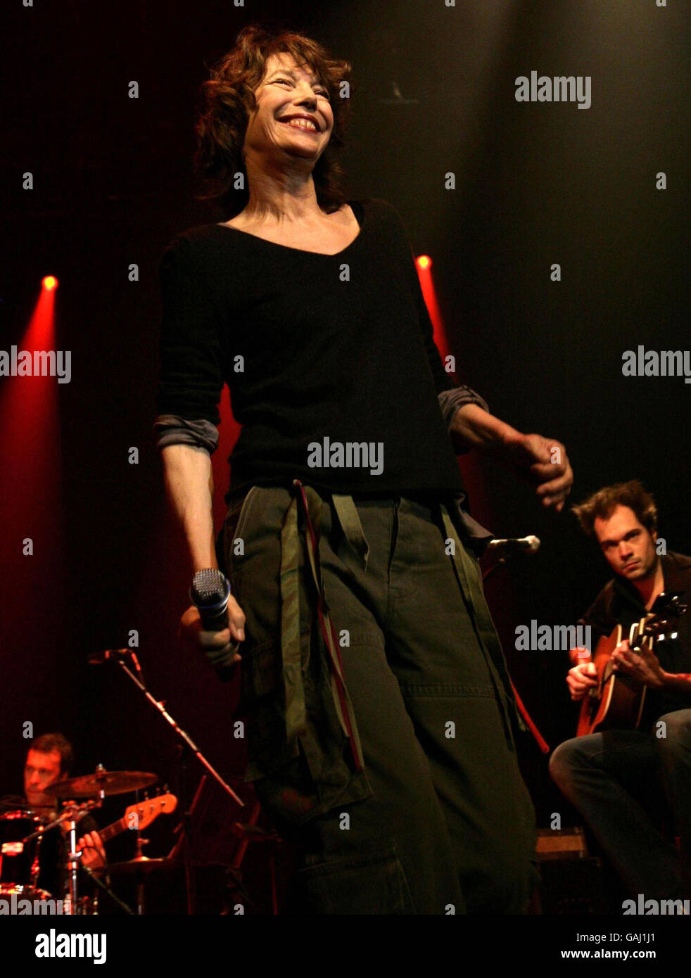 French singer Jane Birkin in concert at The Roundhouse in Camden, north ...