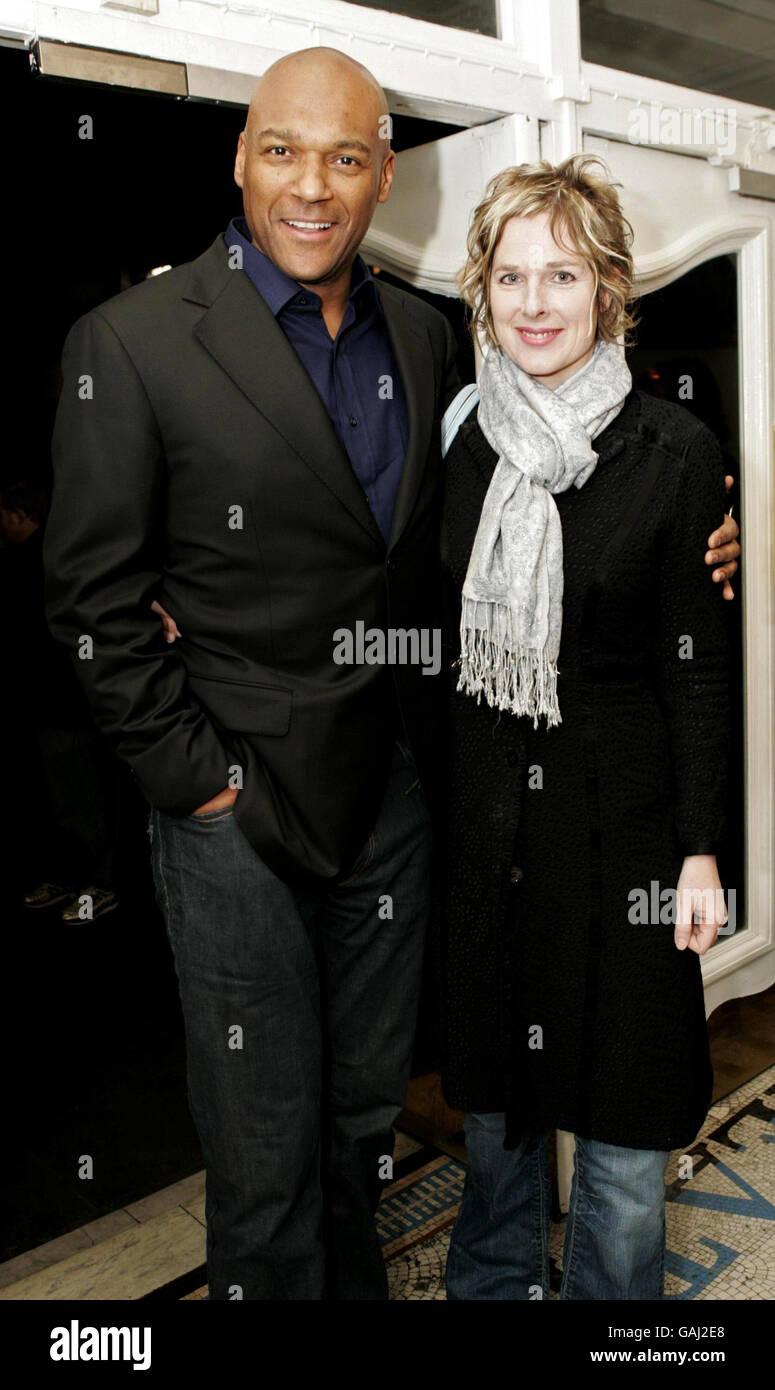 Colin Salmon and his wife Fiona Hawthorne arrive for a special ...
