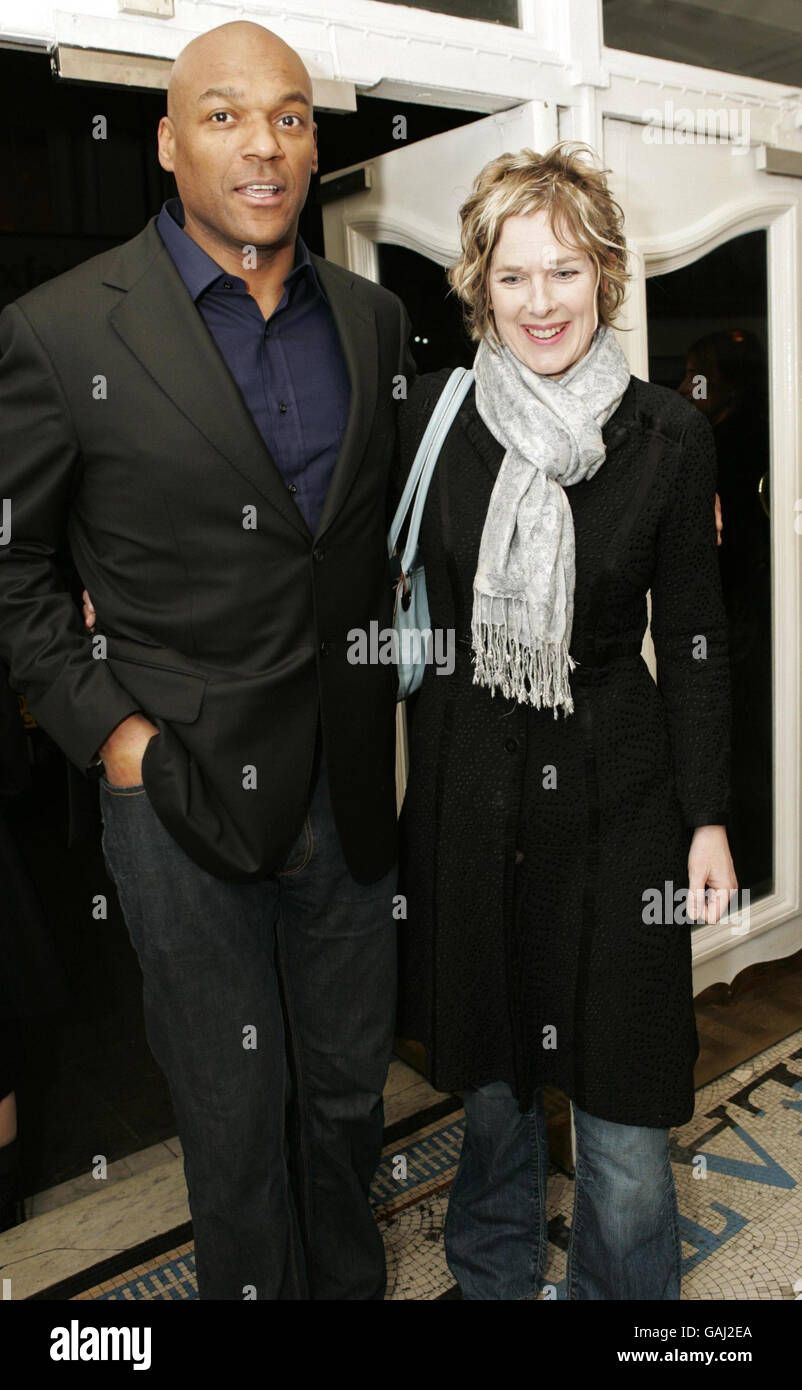 Colin Salmon and his wife Fiona Hawthorne arrive for a special ...