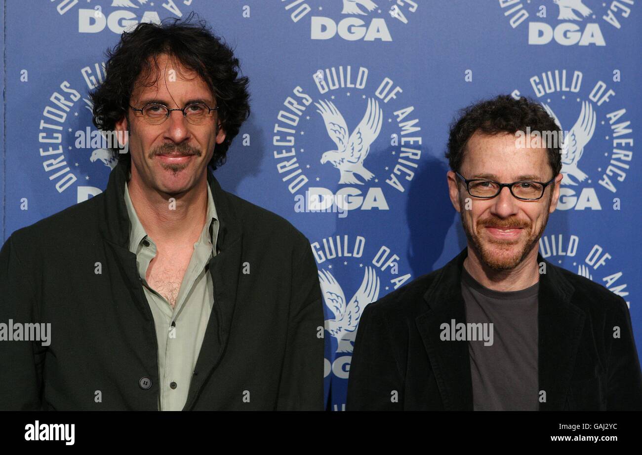 Joel and Ethan Coen are seen at the 60th Annual DGA Awards Nominee ...