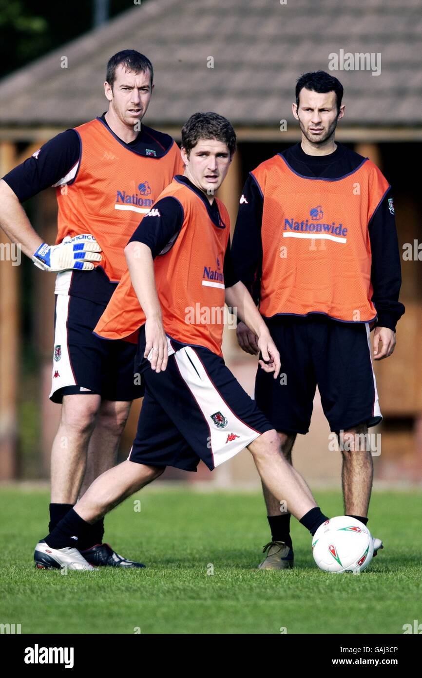 Ryan giggs training wales hi-res stock photography and images - Alamy