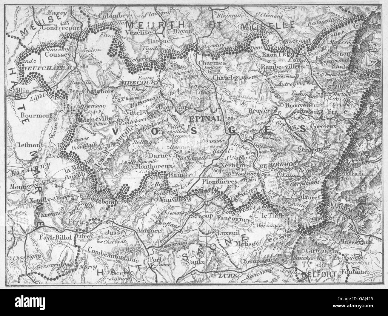 Vosges Map High Resolution Stock Photography and Images - Alamy