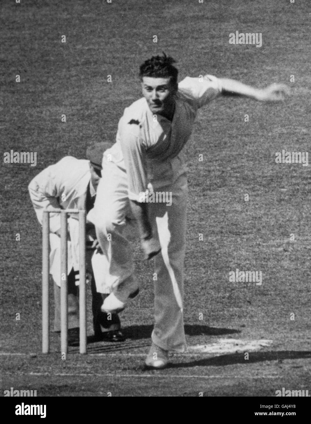 Cricket. William Nevell, Middlesex Stock Photo - Alamy