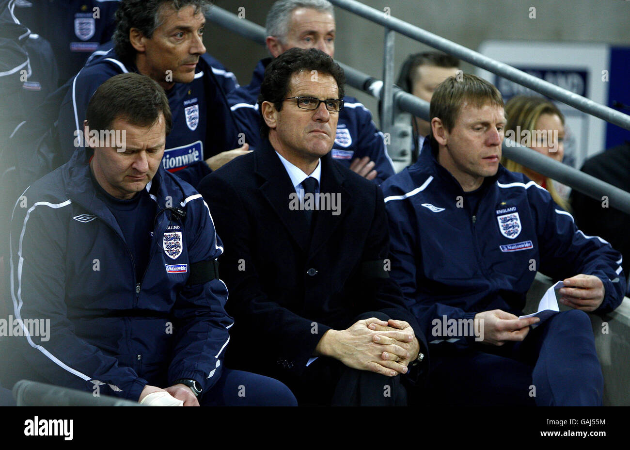 England's manager Fabio Capello during the International Friendly match ...