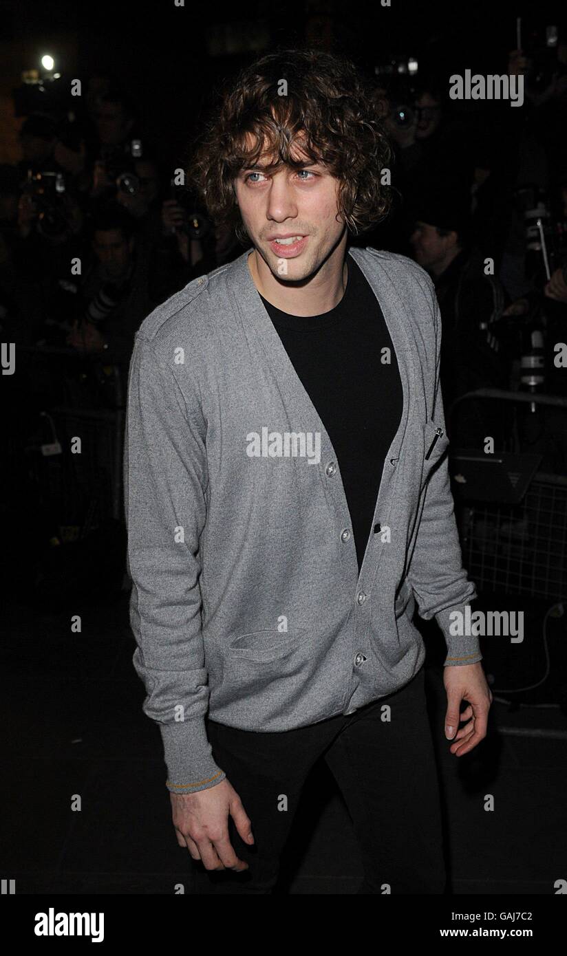 Johnny Borrell arrives for the Burberry & Vanity Fair Portraits party ...