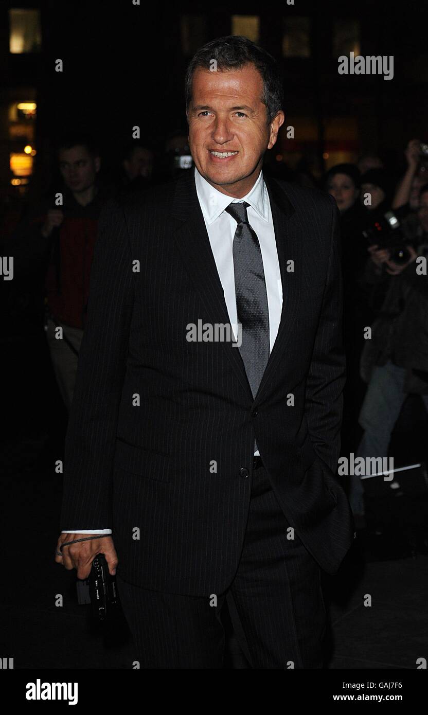 Mario Testino arrives for the Burberry & Vanity Fair Portraits party at ...