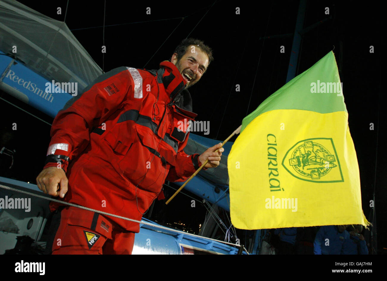 Irish sailor Foxall wins round-world yacht race Stock Photo - Alamy