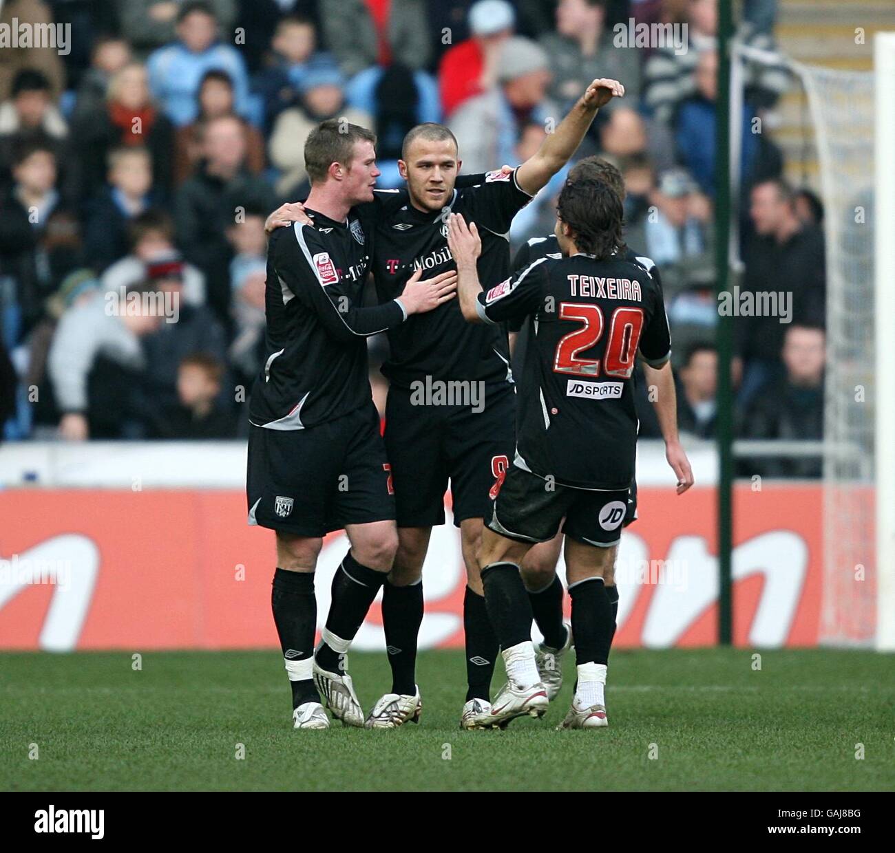 West Bromwich Albion's Roman Bednar celebrates scoring his sides second ...