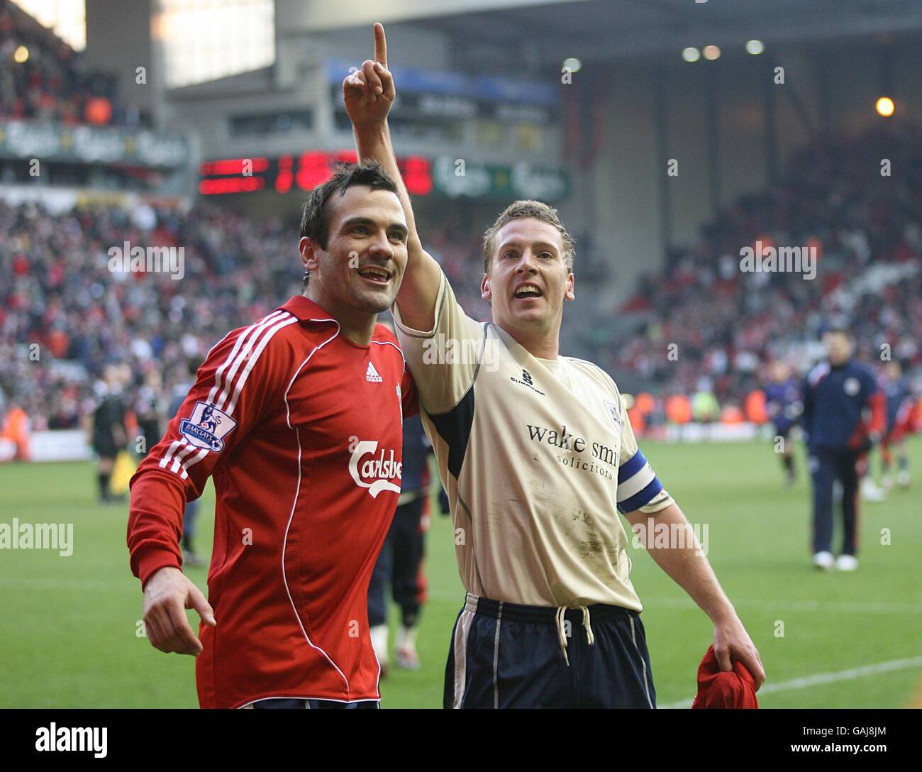 Barnsley's Martin Devaney and Brian Howard celebrate after the final ...