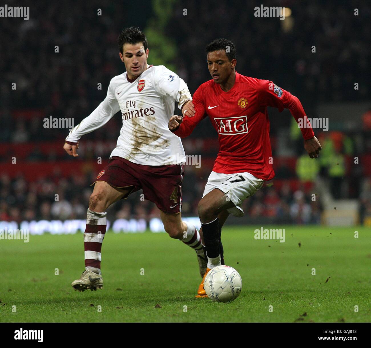 Arsenals francesc fabregas battle ball hi-res stock photography and ...