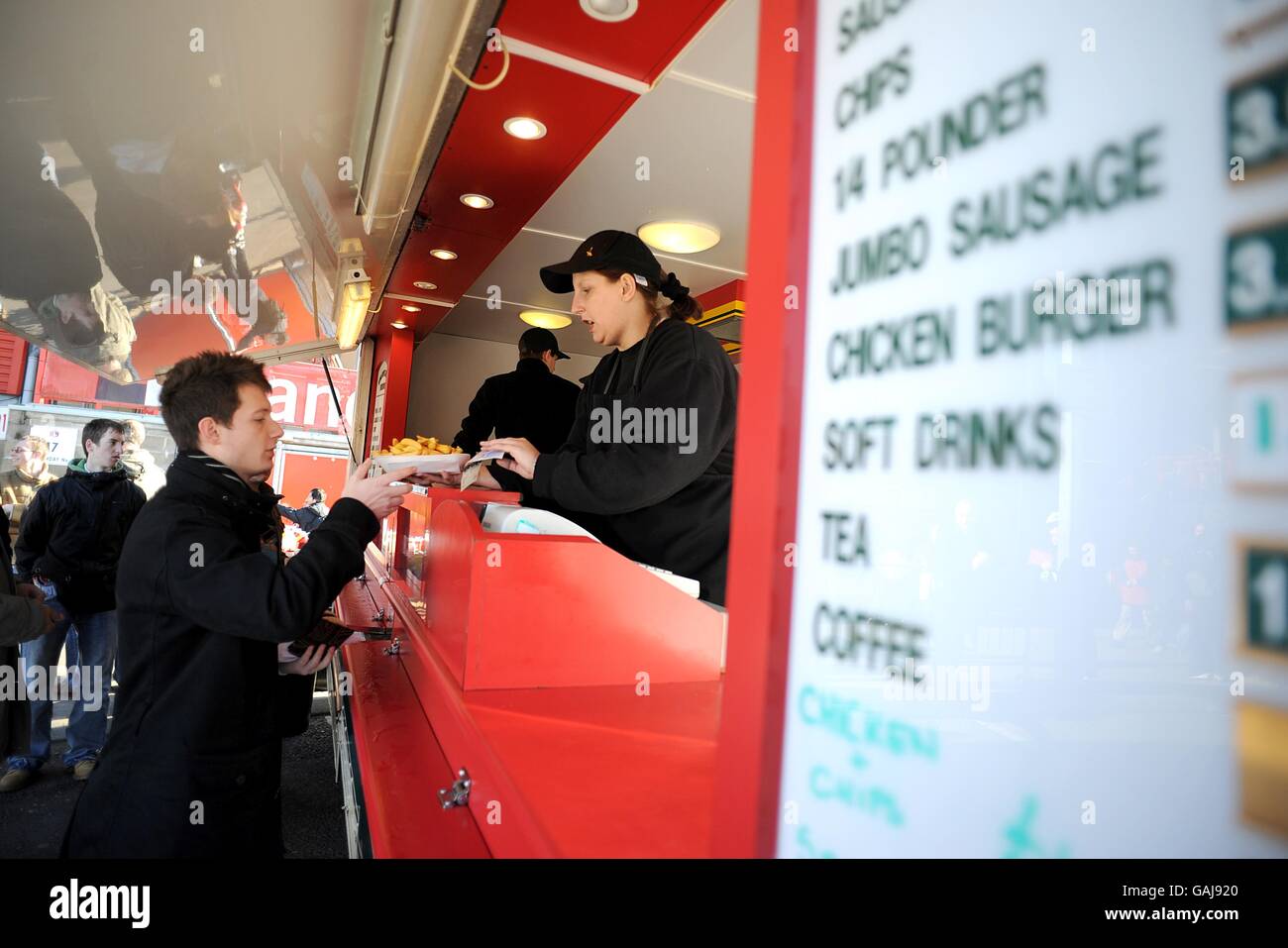 Football burger van hi-res stock photography and images - Alamy