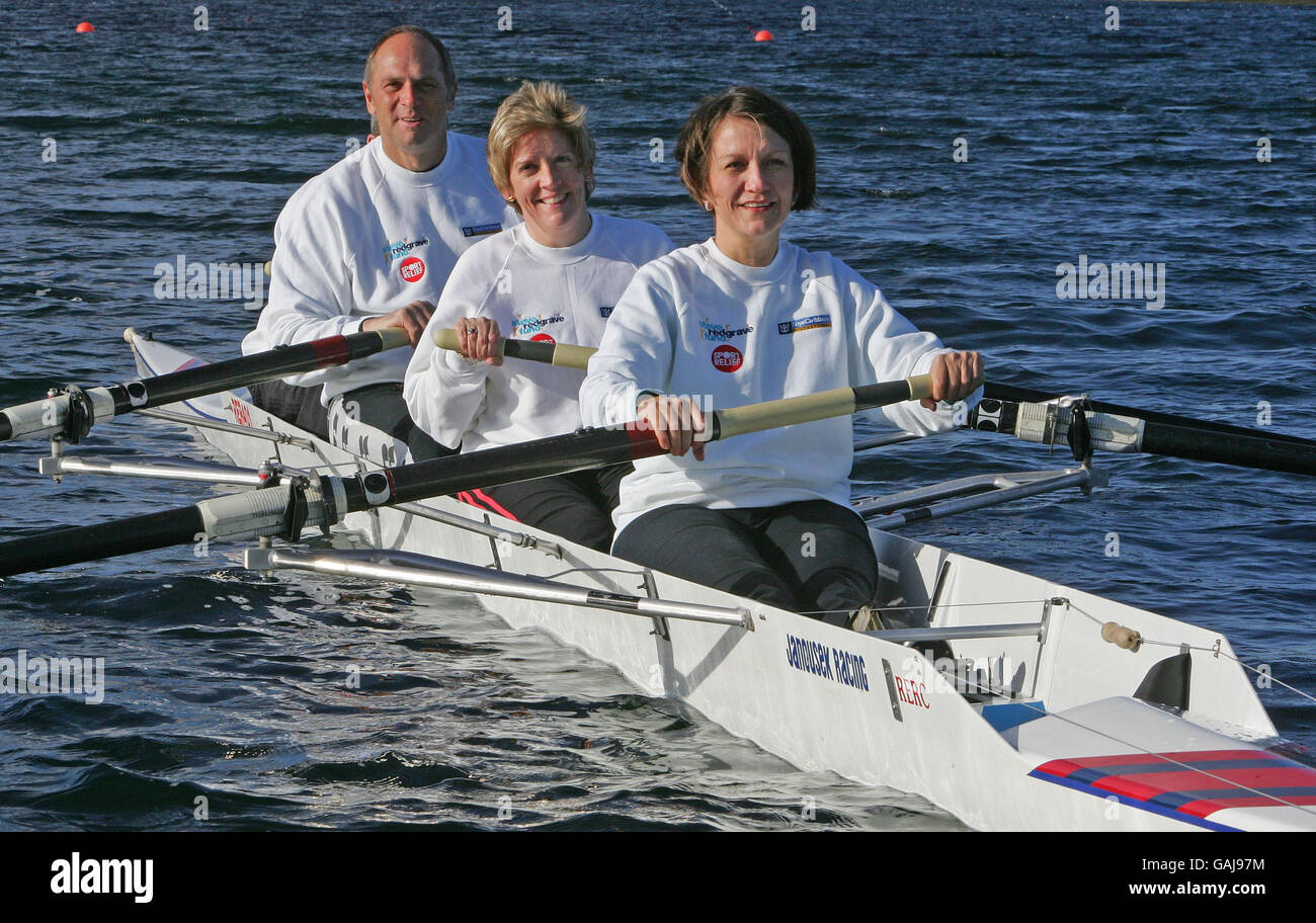 Olympic gold medalist sir steve redgrave with jo rzymowska hi-res stock ...