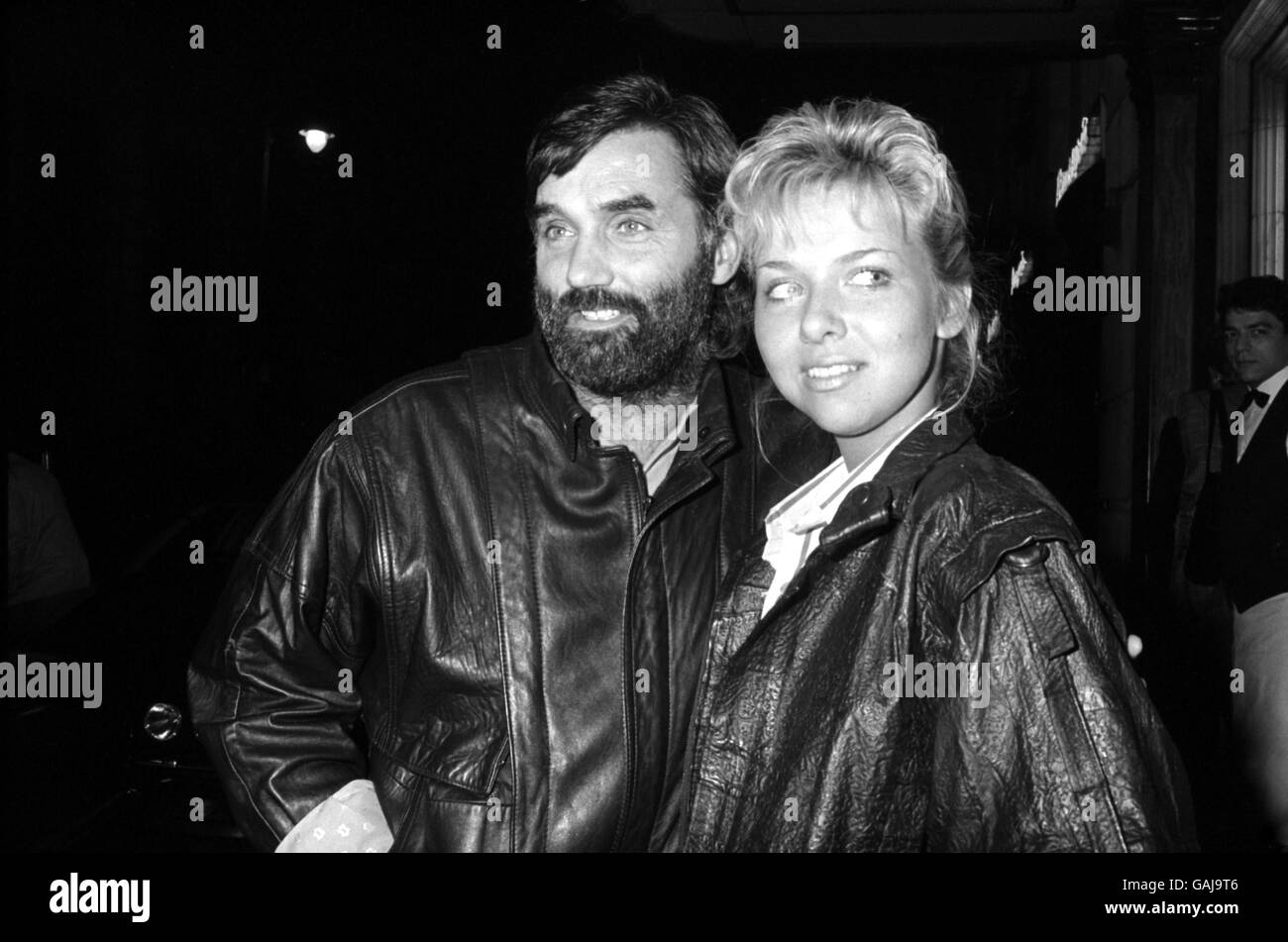 Soccer - George Best. George Best and friend outside Langams Stock ...