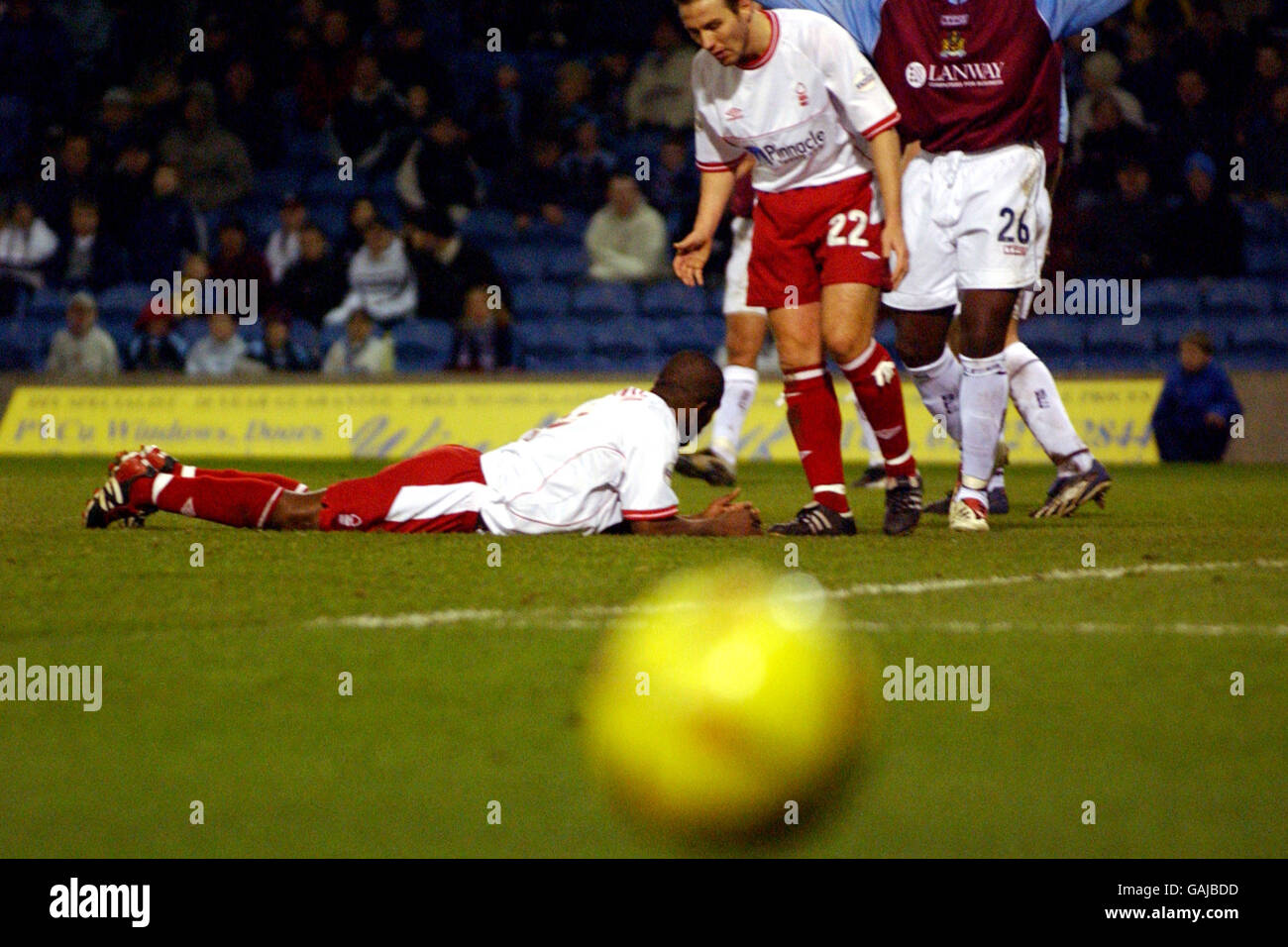 Nottingham Forest's top scorer David Johnson is dejected after missing ...