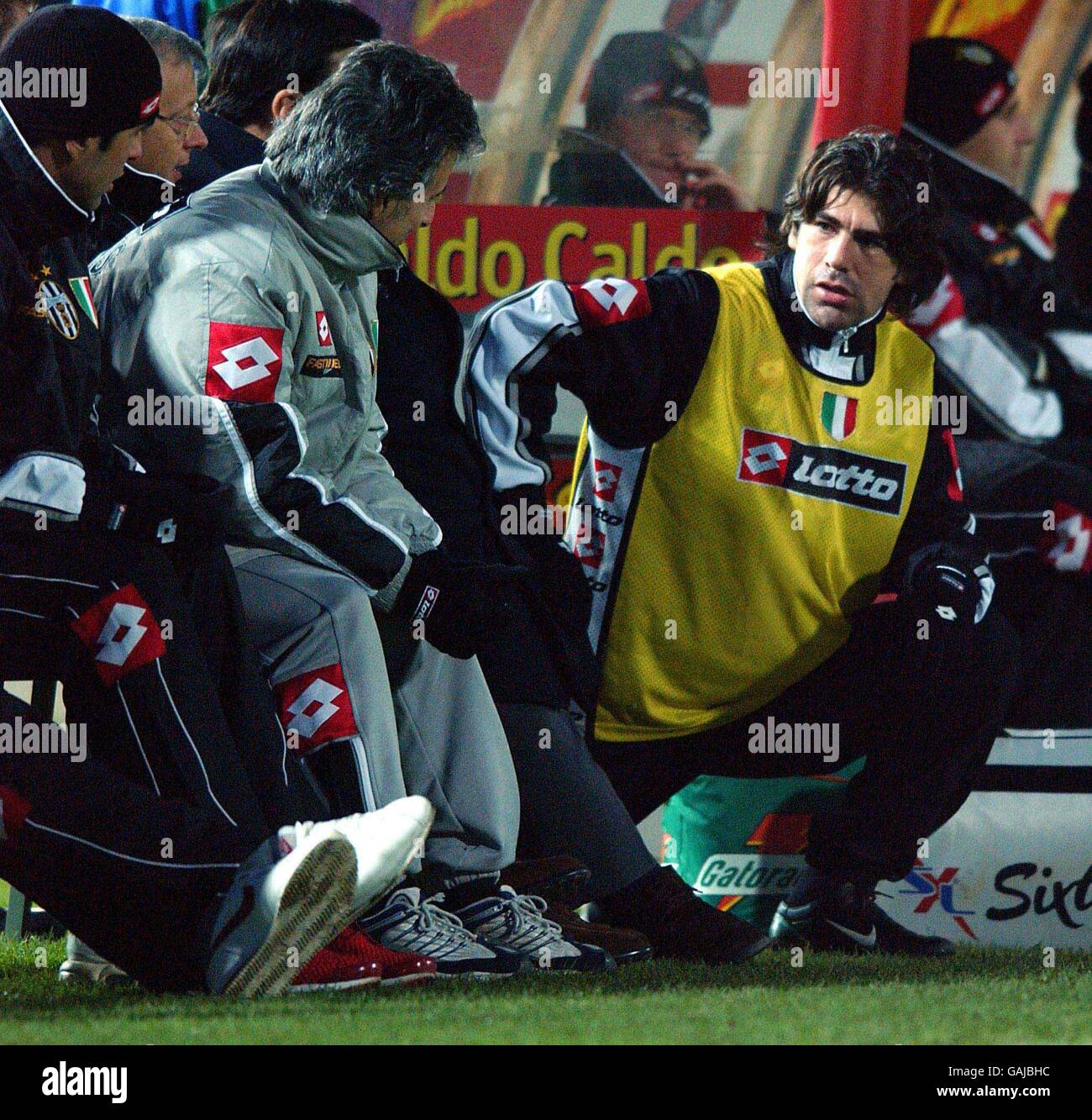 Juventuss marcelo salas on bench hi-res stock photography and images ...
