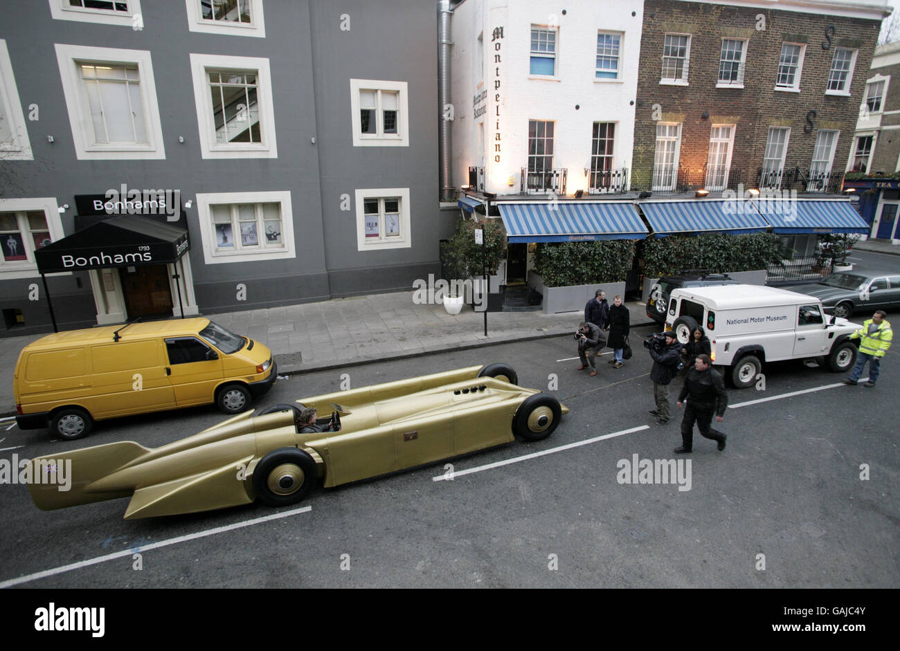 The Golden Arrow, the car in which Sir Henry Segrave broke the land ...