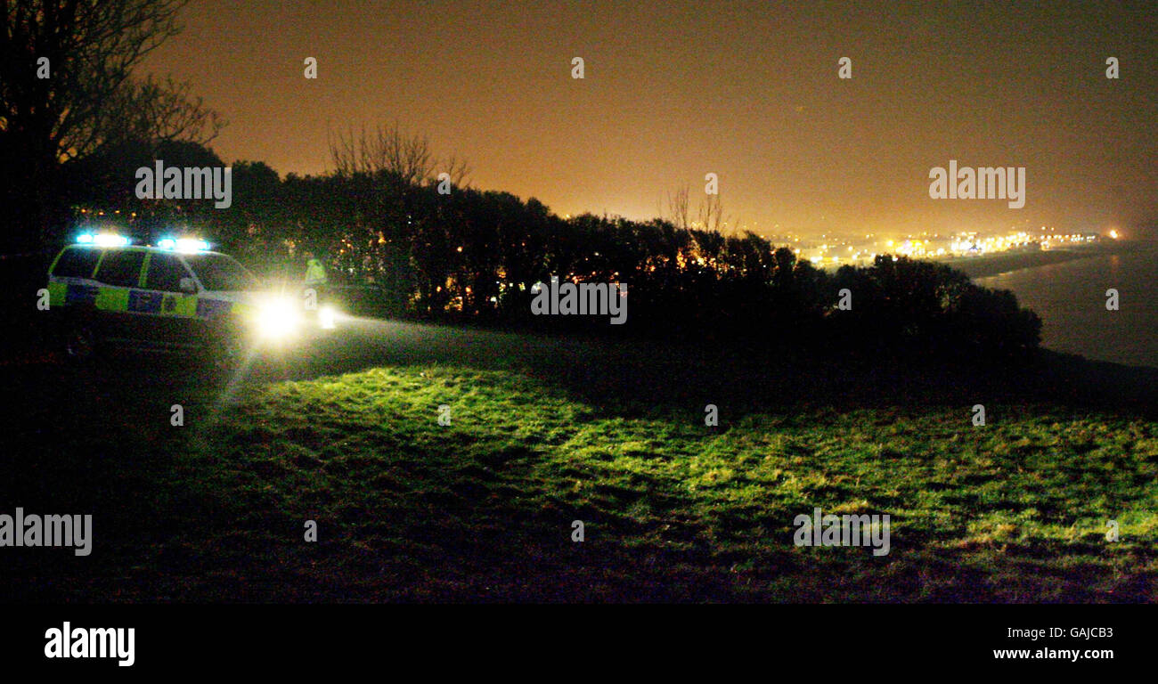 Police at the scene where a body has been found at Bray Head on Bray Co ...