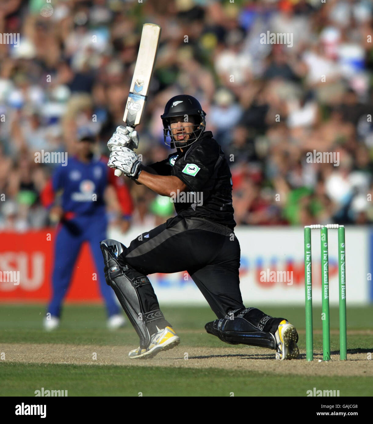 New Zealand's Ross Taylor in action during the Fourth One Day ...