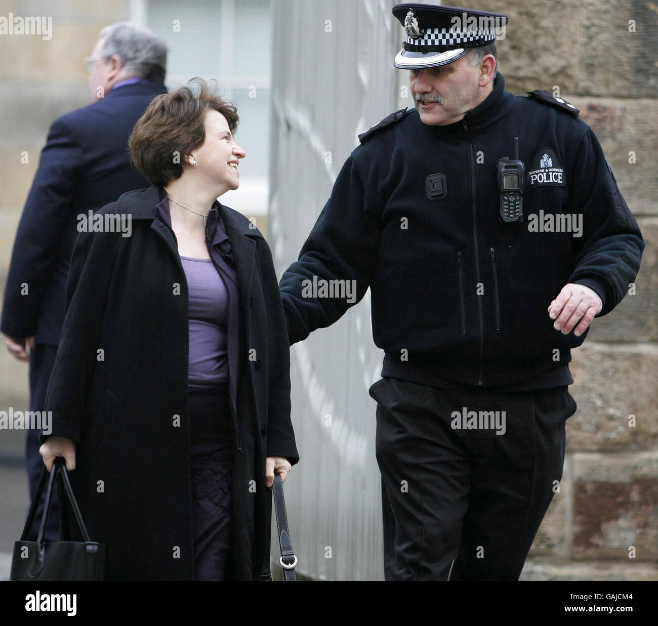 Wendy Alexander arrives at the Scottish Parliament Stock Photo - Alamy